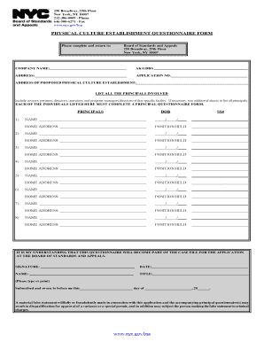 Fillable Online nycppf PCE Questionnaire Form - NYC.gov - nycppf Fax ...