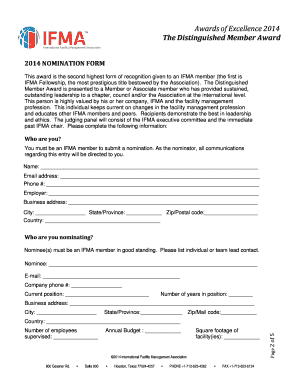 Fillable Online The Distinguished Member Award Fax Email Print - pdfFiller