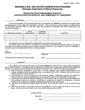 Fillable Online llnrd NC 14-Irrigation Water Management bApplicationb - Lower Loup bb Fax Email ...