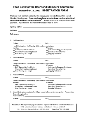 Fillable Online omahafoodbank Registration Form - Food Bank for the ...