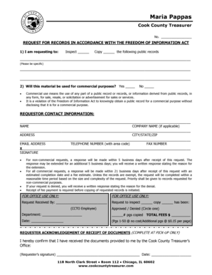 Fillable Online Open the Freedom of Information Request Form. - Cook ...
