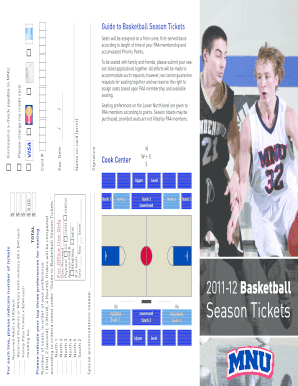 Fillable Online annual ticket for mnu form Fax Email Print - pdfFiller