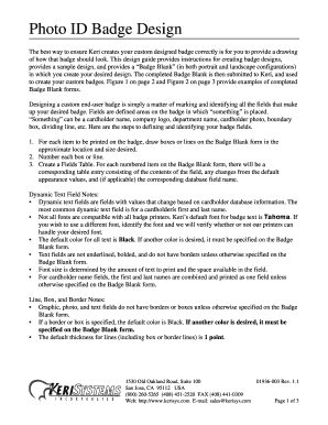 Fillable Online Photo ID Badge Design Fax Email Print - pdfFiller