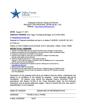 Fillable Online Employee Uniforms- Supply and Service Fax Email Print ...