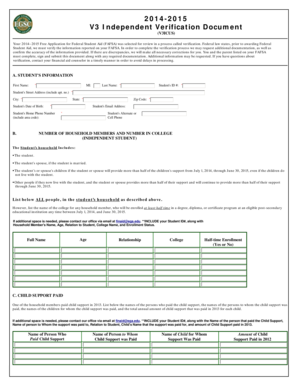 Fillable Online ega V3 Independent Verification Document - ega Fax ...