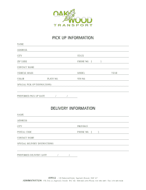 Fillable Online USA TO CANADA IMPORT CHECKLIST Fax Email Print - pdfFiller