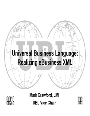 Fillable Online xml coverpages Universal Business Language Realizing ...