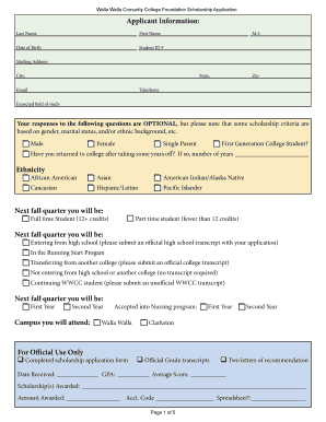 Fillable Online wwcc Walla Walla Community College Foundation ...