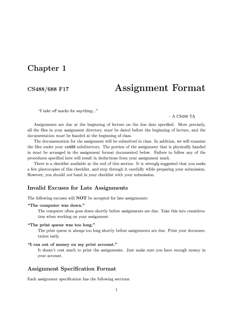 Fillable Online Assignment Format Fax Email Print - pdfFiller