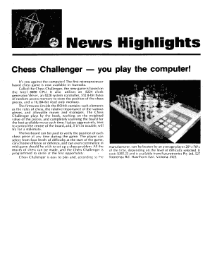 Fillable Online messui the-chronicles Various Chess Computers; Checker ...