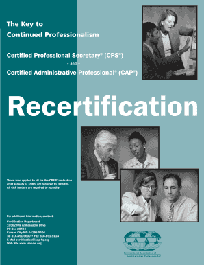 Fillable Online iaap-jol Recertification Brochure - iaap-jol.org Fax Email Print - pdfFiller