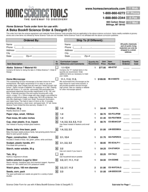 Abeka Chemistry Lab Kit - Fill Online, Printable, Fillable, Blank ...