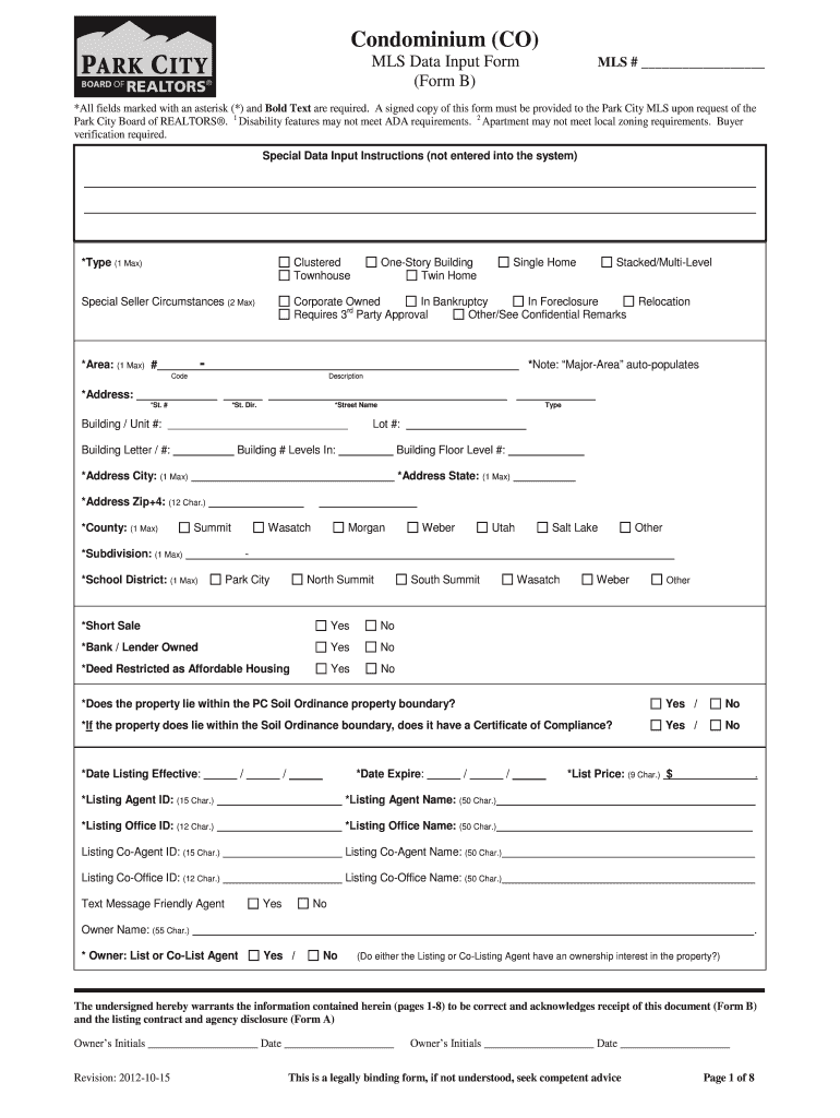 Fillable Online 2013-06-13 - CO Data Input Form - Final - Copy Fax ...