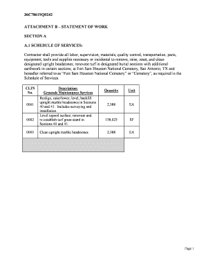 Fillable Online QA Statement of Work Template - Oregon.gov Fax Email ...