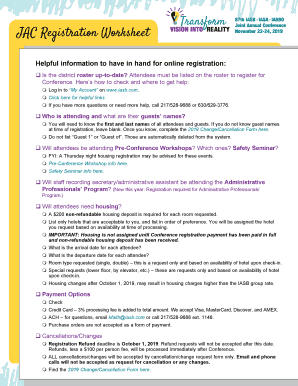 Fillable Online JAC Registration Worksheet Fax Email Print - pdfFiller