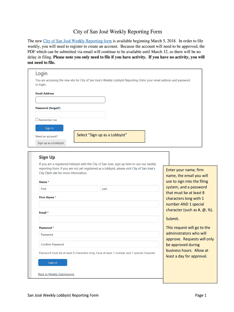 Fillable Online Weekly Reporting Form Instructions Fax Email Print ...