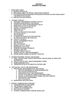 Fillable Online abo k12 sd CHAPTER III STUDENT POLICIES - abo.k12.sd.us ...