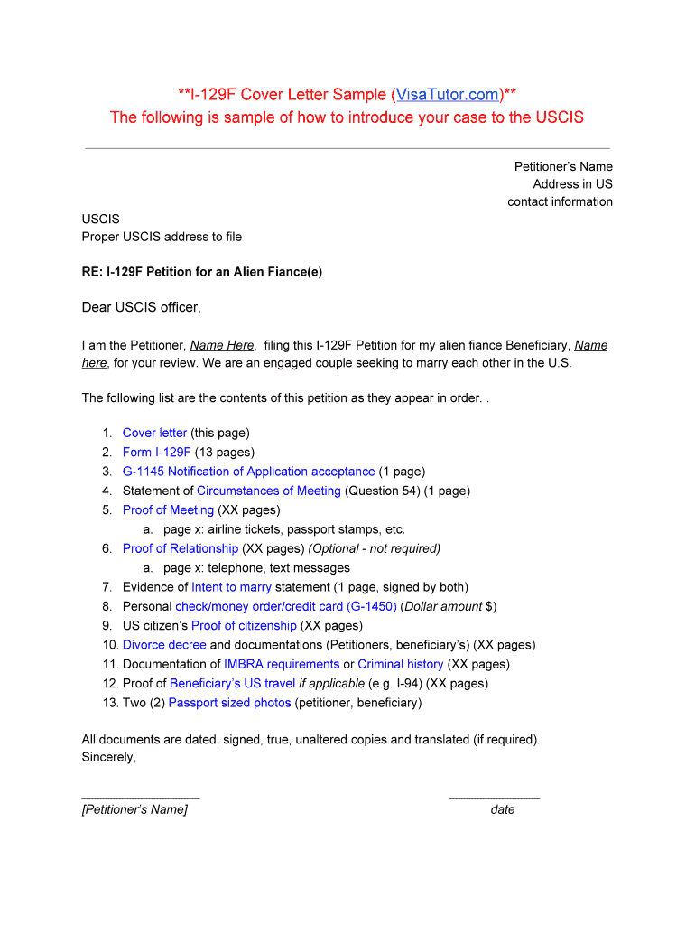 Uscis Letter Format Fill Online Printable Fillable Blank PdfFiller