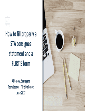 Fillable Online How to fill correctly a STA consignee statement and a ...