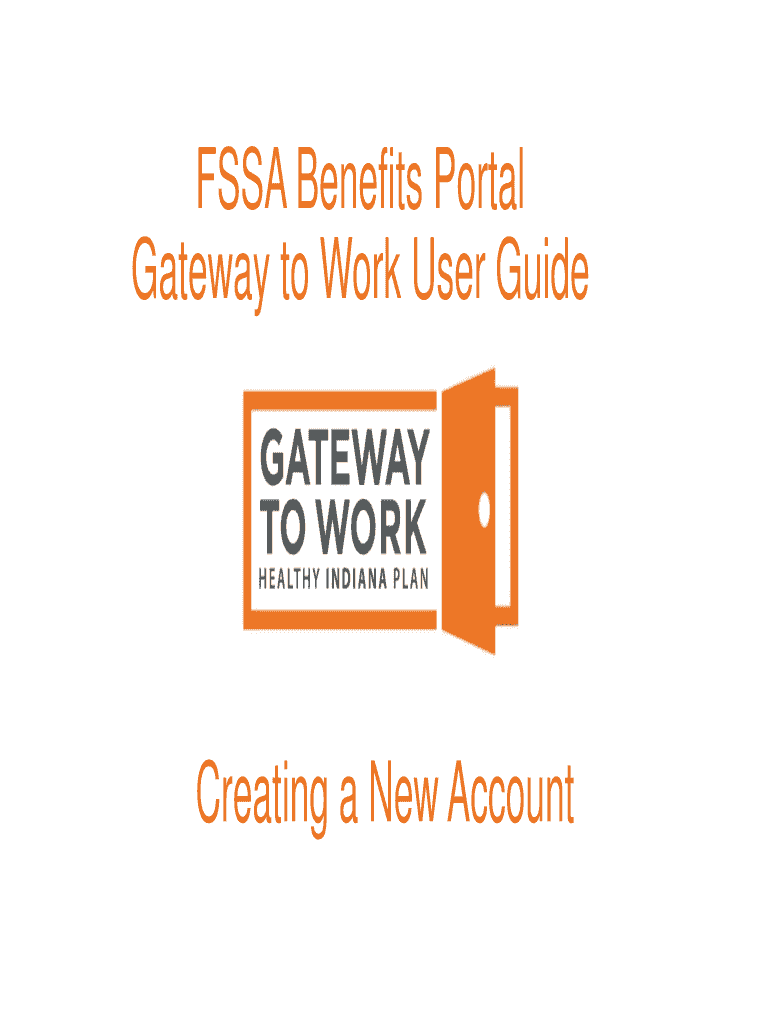 Fillable Online FSSA HIP: How to report Gateway to Work qualifying ...