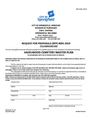 Fillable Online HAZELWOOD CEMETERY MASTER PLAN Fax Email Print - pdfFiller