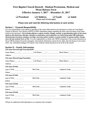 Fillable Online FBC Medical Release Form.docx Fax Email Print - pdfFiller