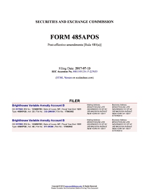 Fillable Online SEC Form 485A24F - Investopedia Fax Email Print - pdfFiller