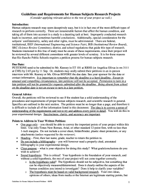 Fillable Online eagle rrps Petition for Human Subjects (Form 4) EXPO ...