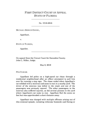 Fillable Online edca 1dca MICHAEL DESHON DANIEL, Fax Email Print ...