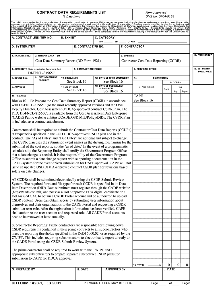 Dd Form 1423 - Fill Online, Printable, Fillable, Blank | pdfFiller