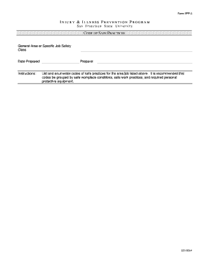 Fillable Online Form IIPP- (blank)tall. Annual Safety Audits Fax Email ...