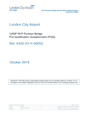 Fillable Online LCY Long Form PQQ template Fax Email Print - pdfFiller