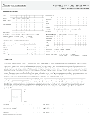 Fillable Online Home loan Guarantor form Fax Email Print - pdfFiller