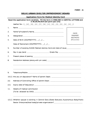 Fillable Online Input data form for Dusib officials/Staff availing ...