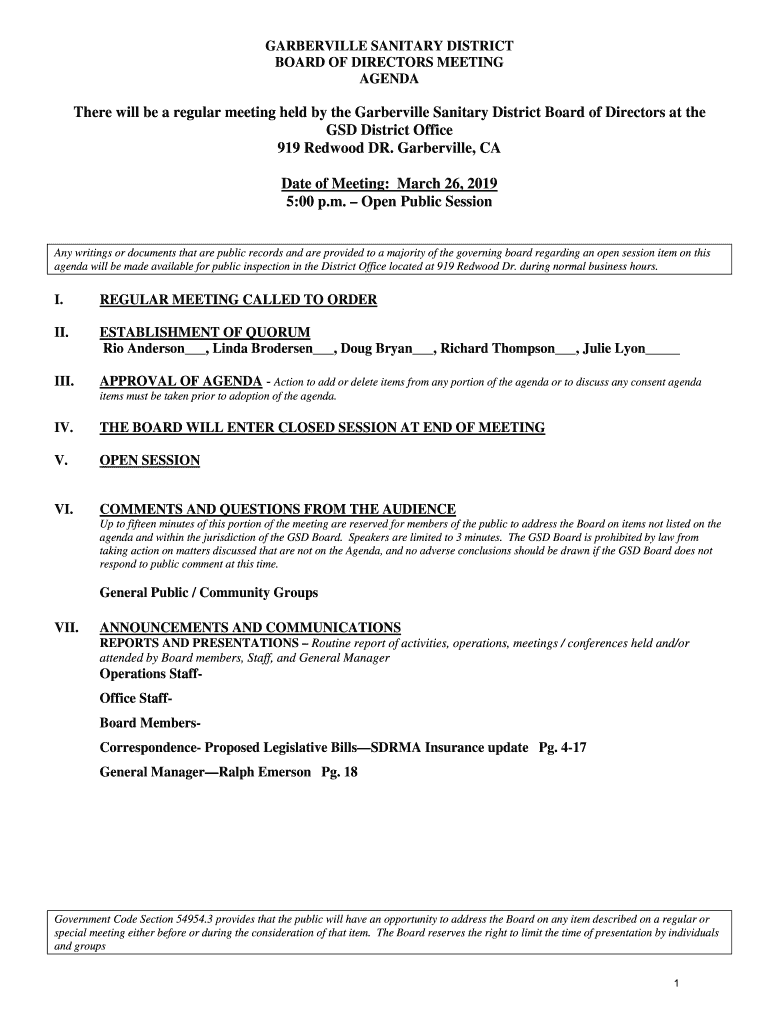 Fillable Online Rio Anderson, Linda Brodersen, Doug Bryan, Richard ...