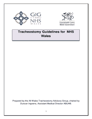 Fillable Online Tracheostomy Guidelines for NHS Wales Fax Email Print ...