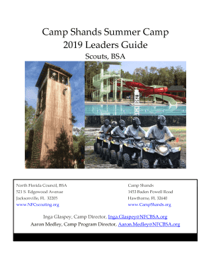 Fillable Online Camp Shands Summer Camp Fax Email Print - pdfFiller