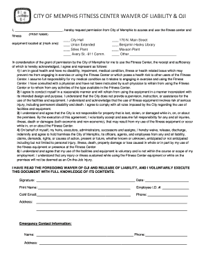Fillable Online GYM RELEASE FORM - East Hills Fax Email Print - pdfFiller