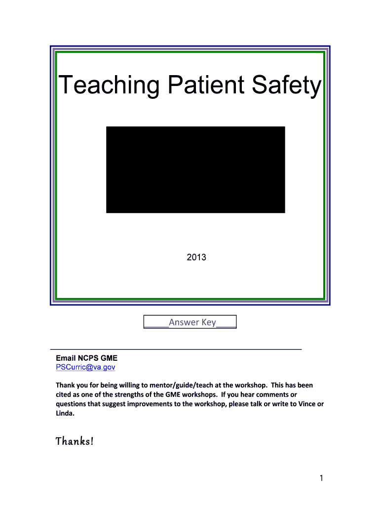 Fillable Online Teaching Patient Safety - gme.chm.msu.edu Fax Email ...