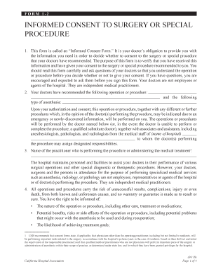 Fillable Online This form is called an Informed Consent Form Fax Email ...