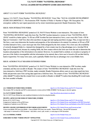 Fillable Online U.S. NAVY Form NAVEDTRA-38219(2010). NAVAL LEADER ...