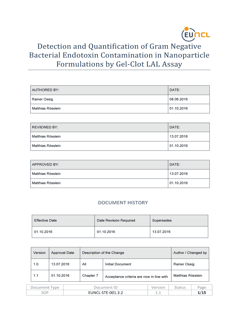 Fillable Online Detection and Quantification of Gram Negative Bacterial ... - EUNCL Fax Email ...