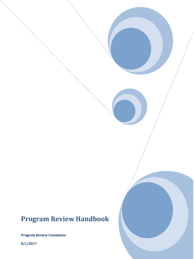Fillable Online Program Review Handbook. Annual Update Fax Email Print - pdfFiller