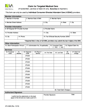Fillable Online dhs iowa CRITICAL ILLNESS WELLNESS BENEFIT CLAIM FORM ...