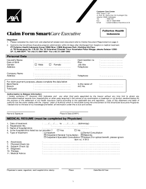 Fillable Online axa co Please complete this proposal form. Wherever ...