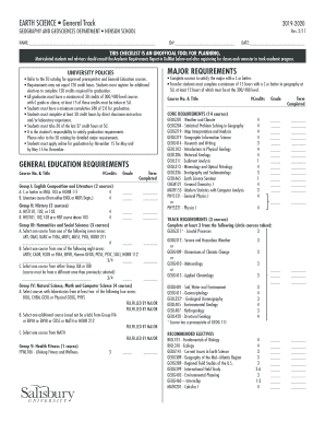 Fillable Online Earth Science. Checklist Fax Email Print - pdfFiller