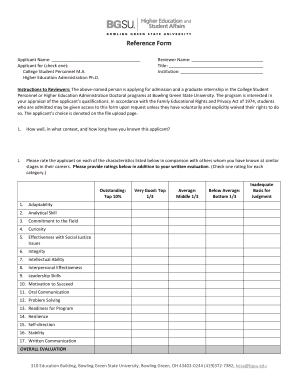 Fillable Online HESA program Reference Form Fax Email Print - pdfFiller