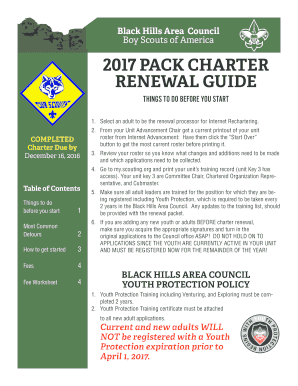 Fillable Online Pack - Boy Scouts Fax Email Print - pdfFiller