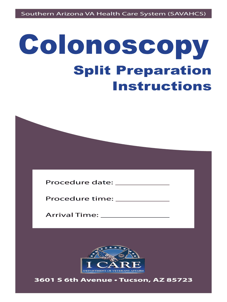 Fillable Online 1 Colonoscopy Split Preparation Instructions 19-02-137 ...