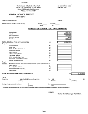 Fillable Online TOTAL GENERAL FUND APPROPRIATION: Fax Email Print ...